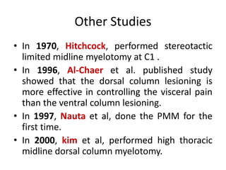 Punctate midline myelotomy | PPTX