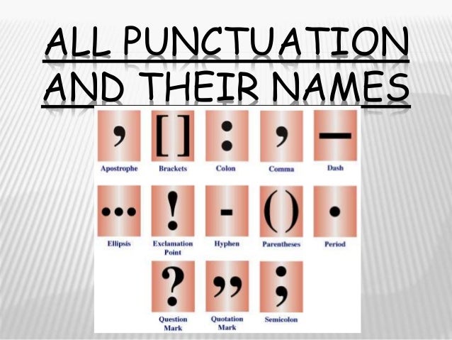 Punctuation Marks Names Rules Useful Examples With punctuationchart2