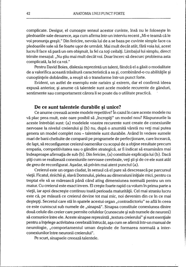 Punctele forte testul clifton | PDF