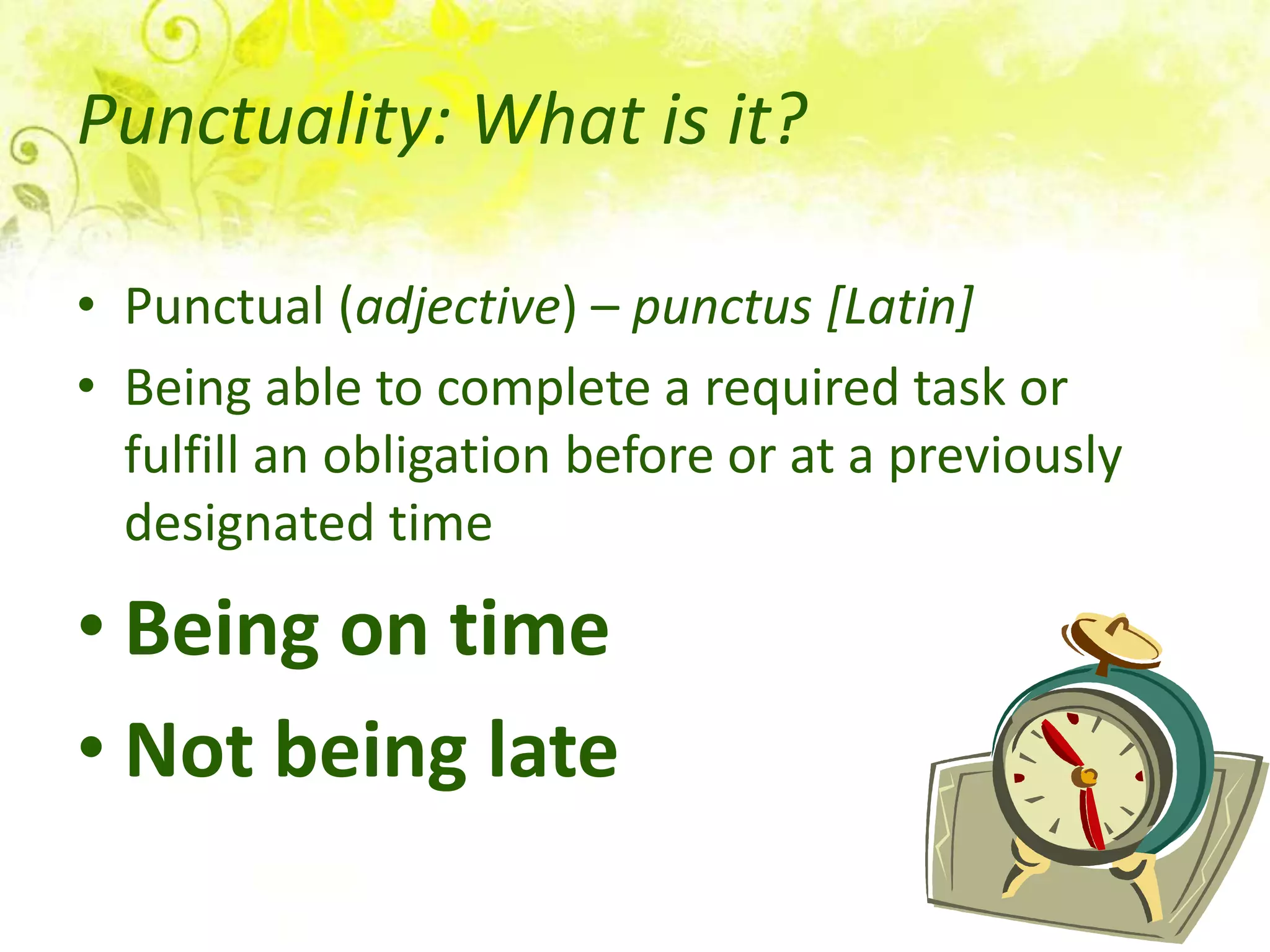 Punctuality | PPSX