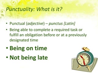 Punctuality | PPSX