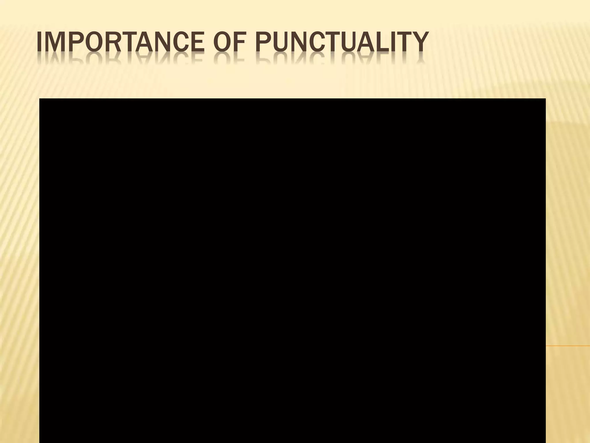 Punctuality | PPTX