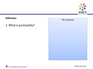 Punctuality and Valuing Time | PPTX | Spirituality | Religion ...