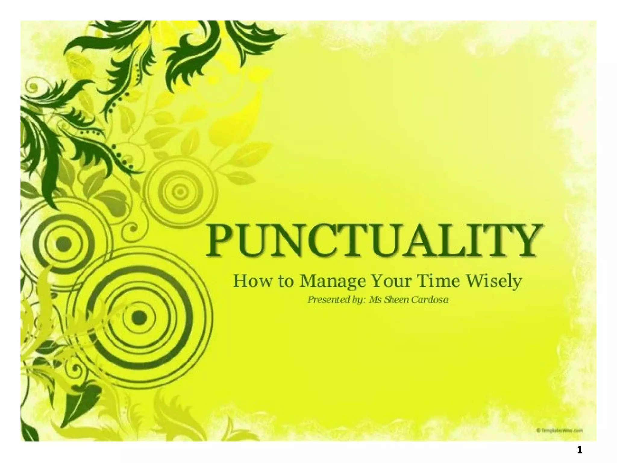 Punctuality | PPT