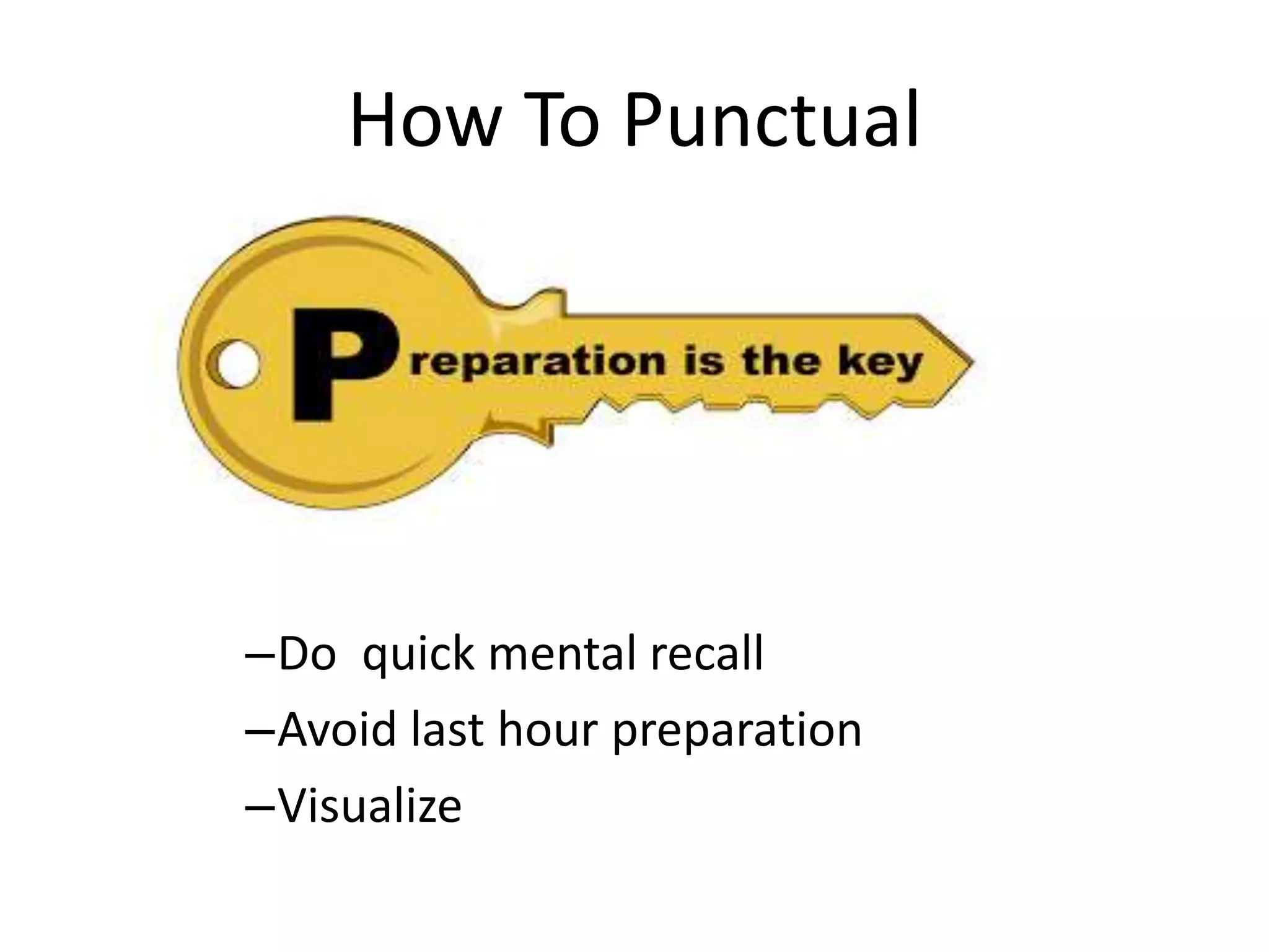 Punctuality | PPTX