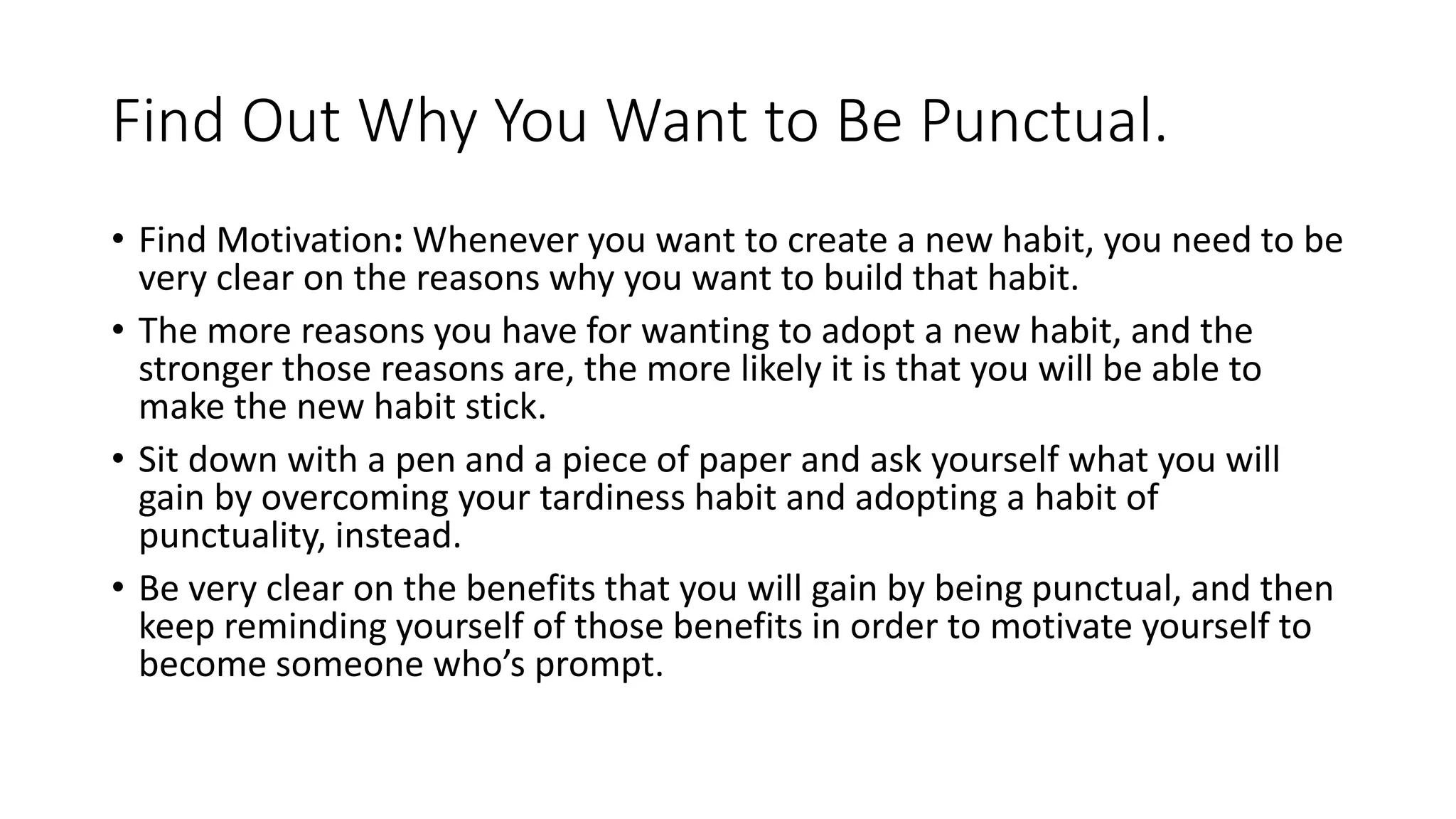 Punctuality and Time Management PowerPoint | PPTX
