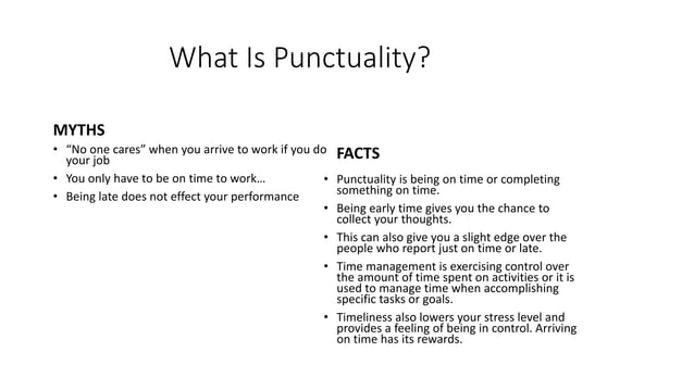 Punctuality and Time Management PowerPoint | PPTX | Resume Writing and ...