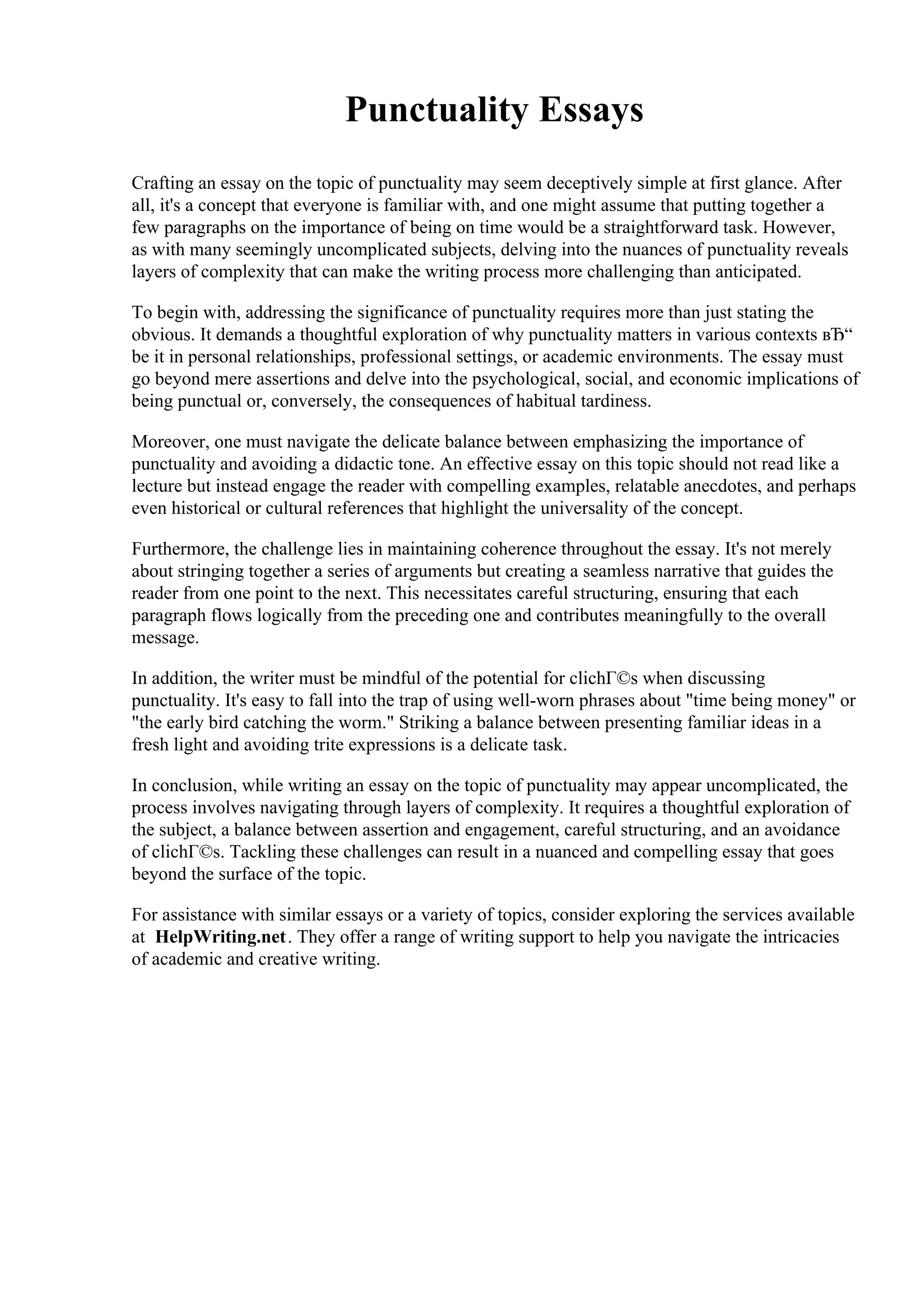 Punctuality Essays.pdf