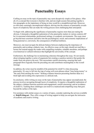 Punctuality Essays.pdf