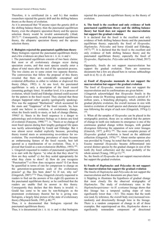 Punctuated equilibrium theory, shifting balance theory, allopatric ...