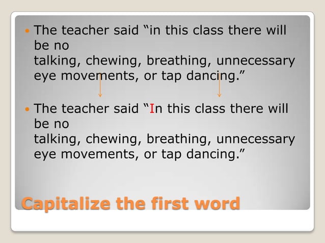 Punctuating dialogue | PPT