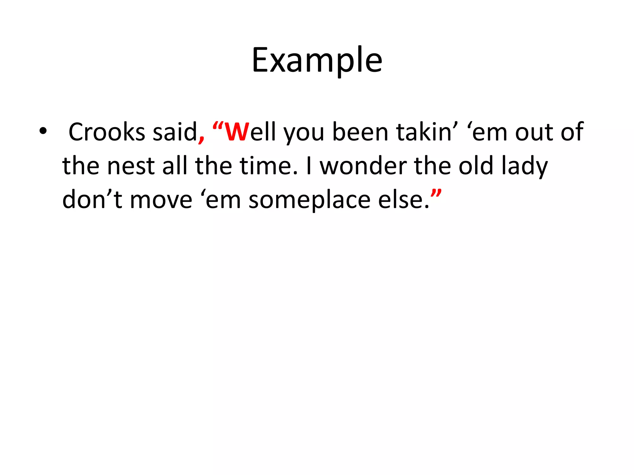 Punctuating dialogue | PPT