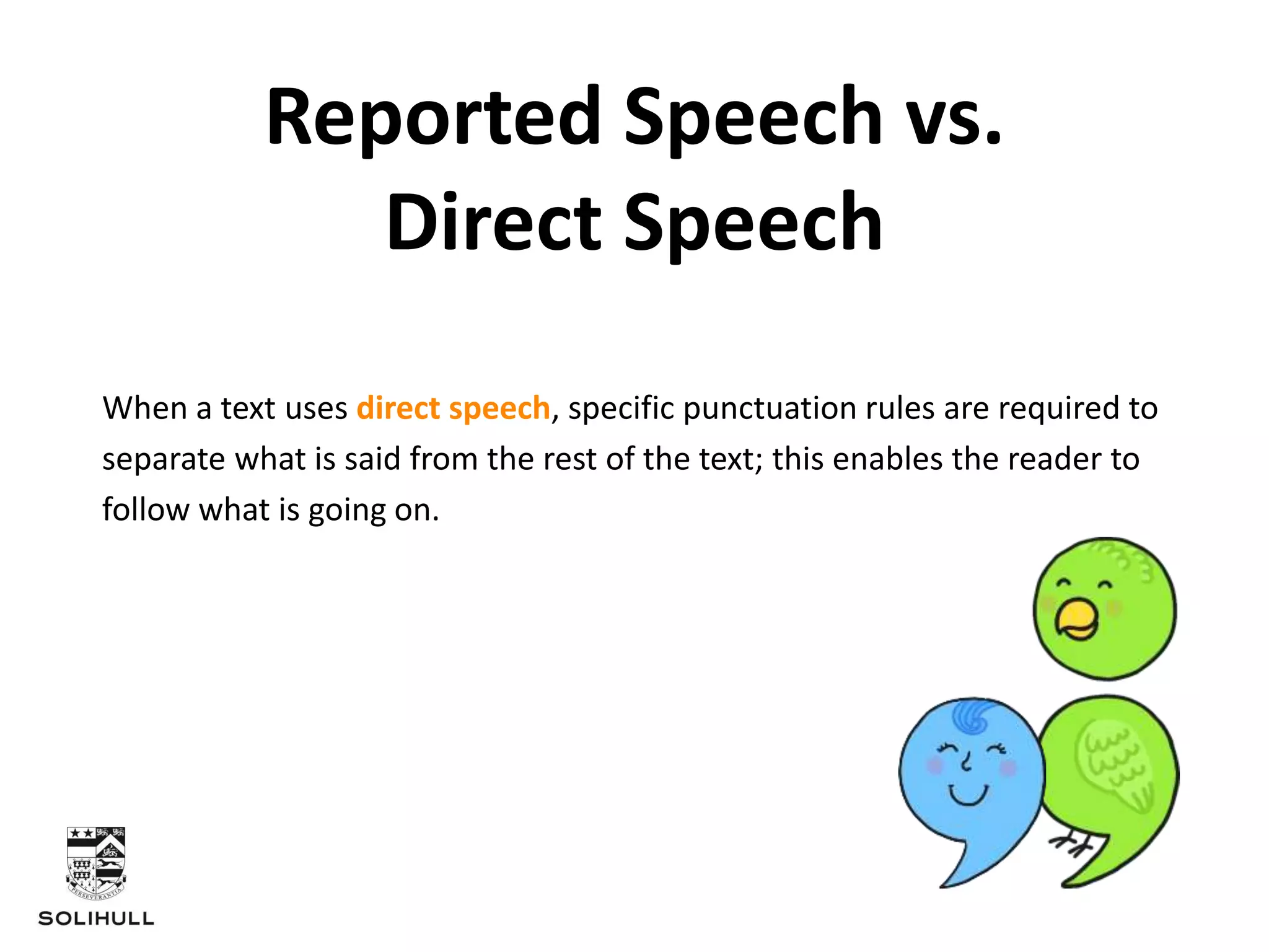 Punctuating speech ppt final | PPTX