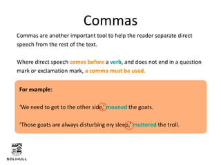 Punctuating speech ppt final | PPTX