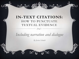 Punctuating textual evidence power point | PPTX