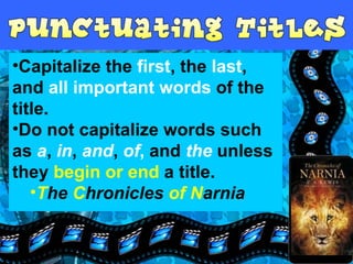 Punctuating Titles | PPT