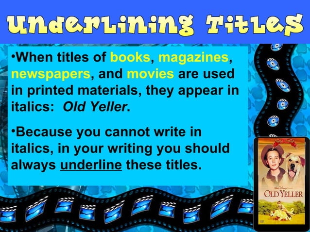 Punctuating Titles | PPT | Books and Literature
