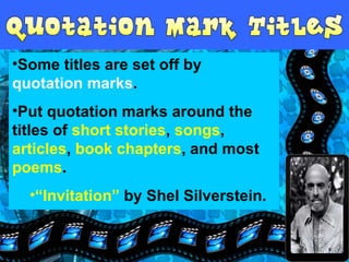 Punctuating Titles | PPT