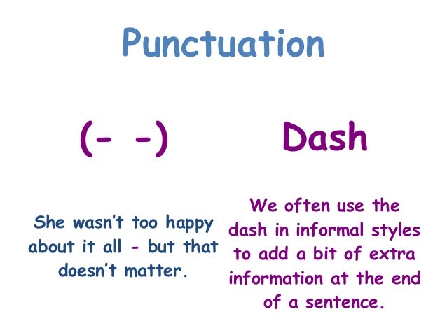 Punctuation