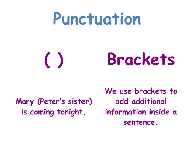 Punctuation
