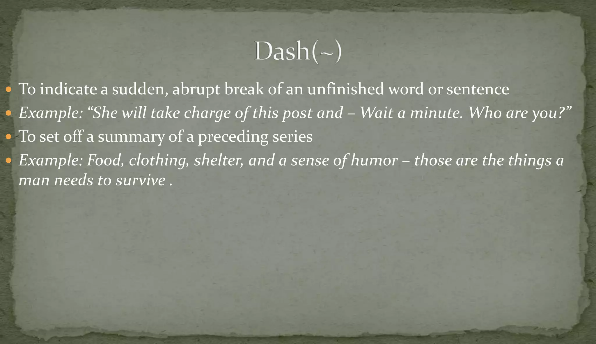 English Punctuation | PPSX