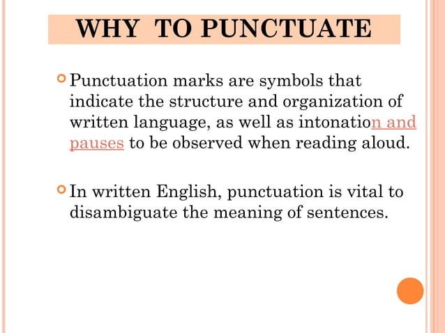 Punctuation | PPT