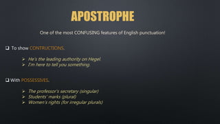 Uses of Punctuation marks | PPTX