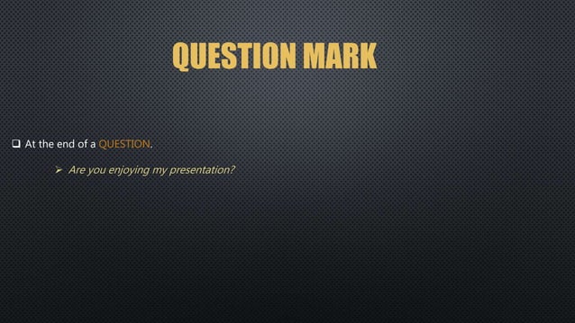 Uses of Punctuation marks | PPT