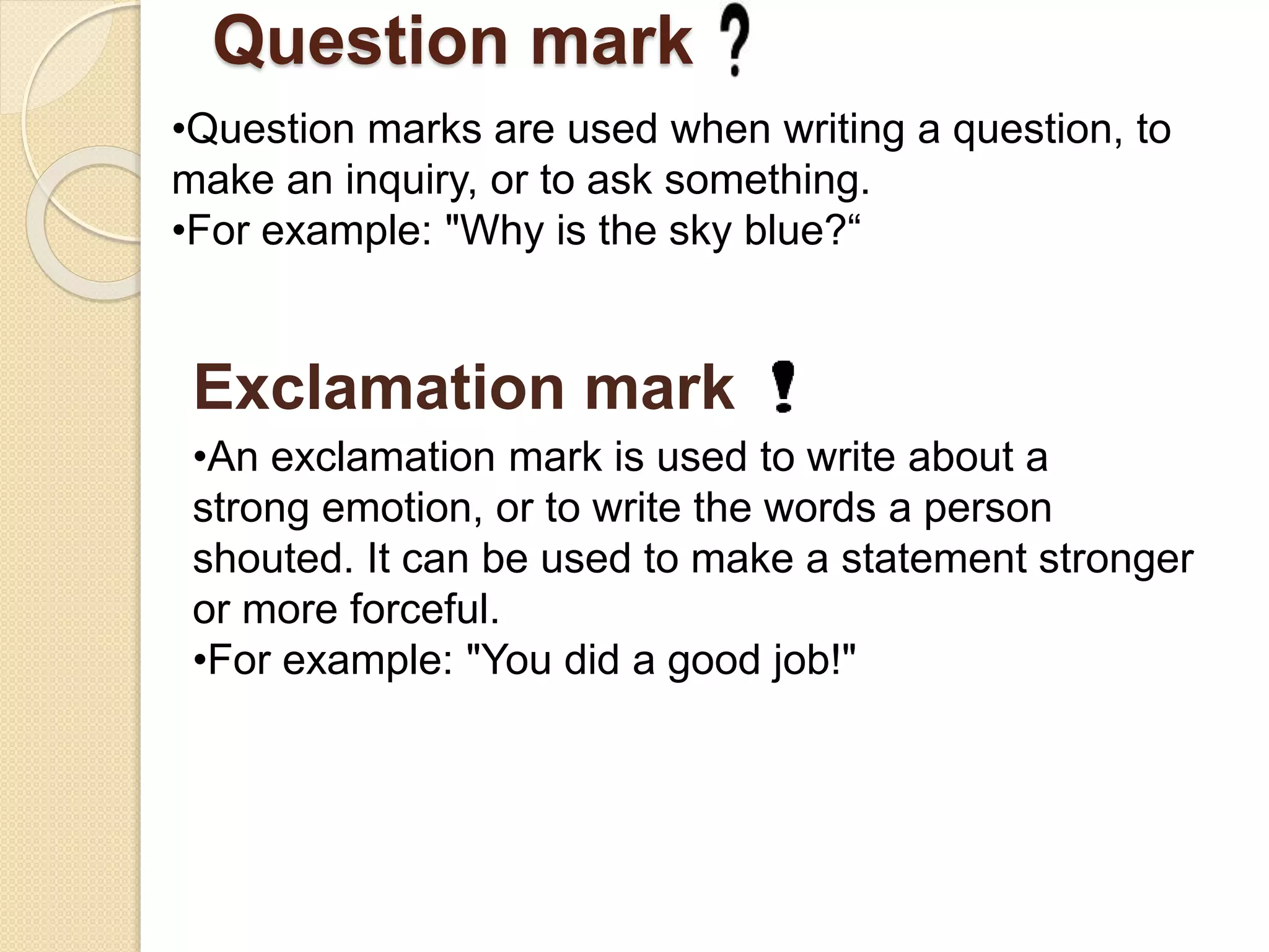 Punctuation Assignment | PPTX