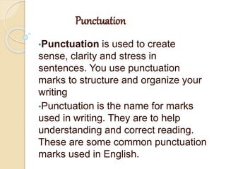 Punctuation Assignment | PPTX