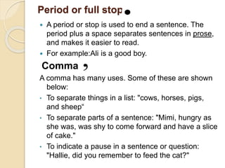 Punctuation Assignment | PPTX