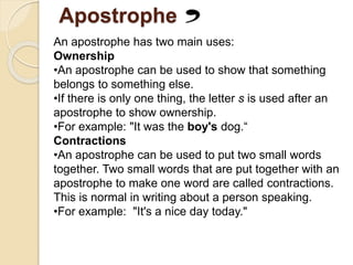 Punctuation Assignment | PPTX