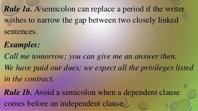 English Punctuation | Period, Semicolon, Space