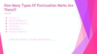 Punctuation | PPTX