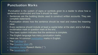 Punctuation Marks | PPTX