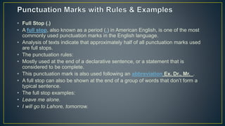 Punctuation Marks | PPTX
