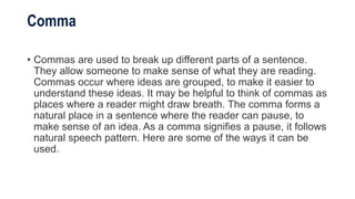 Punctuation for the benefit of graduate students | PPTX