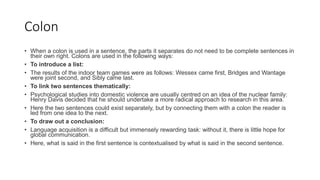 Punctuation for the benefit of graduate students | PPTX