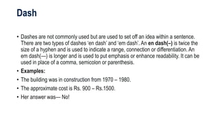 Punctuation for the benefit of graduate students | PPTX