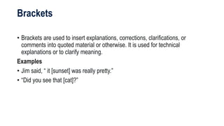 Punctuation for the benefit of graduate students | PPTX