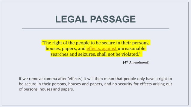 Presentation on Punctuations in Legal Writing.pptx | Law