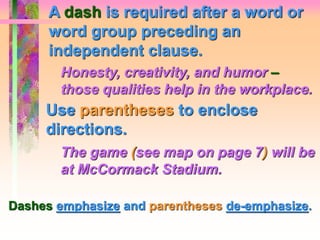 Punctuation marks and its uses examples.ppt