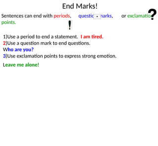 Punctuation Mark to use in sentences.pptx