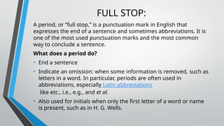Punctuation.pptx English grammer .simple | PPTX