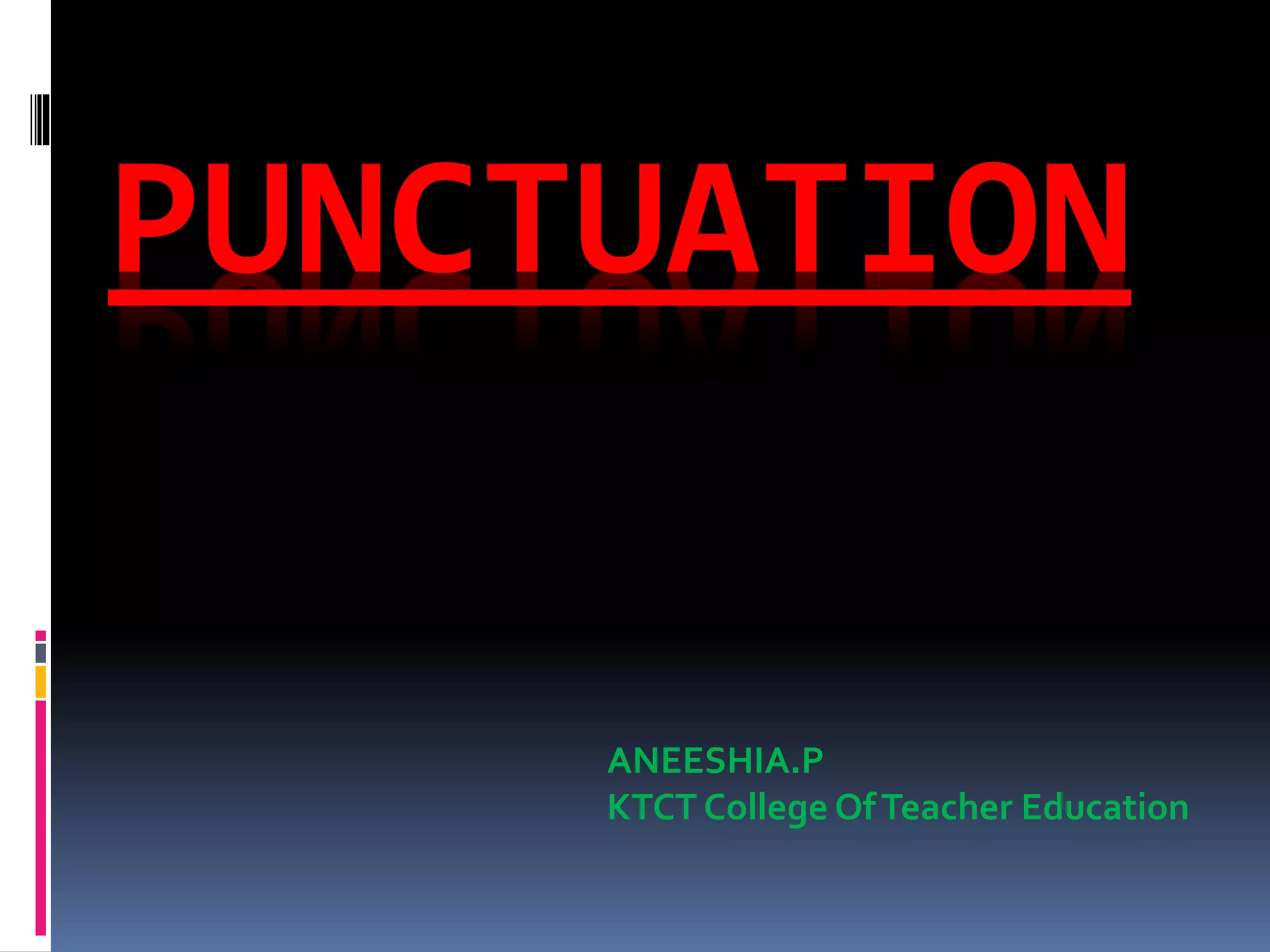 Punctuation | PPT