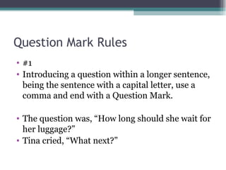 Punctuation End Marks | PPT