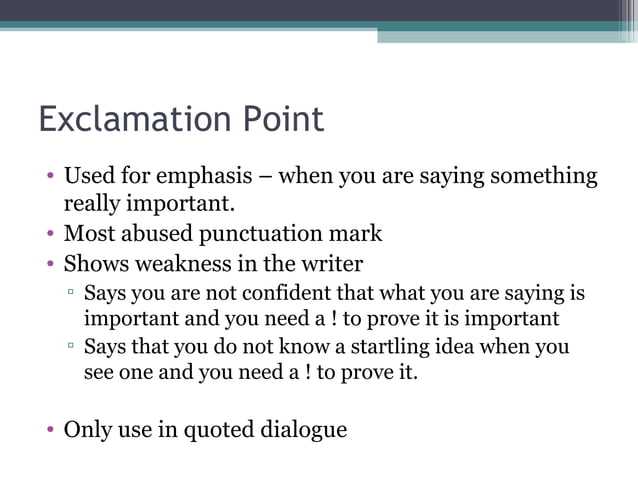 Punctuation End Marks | PPT