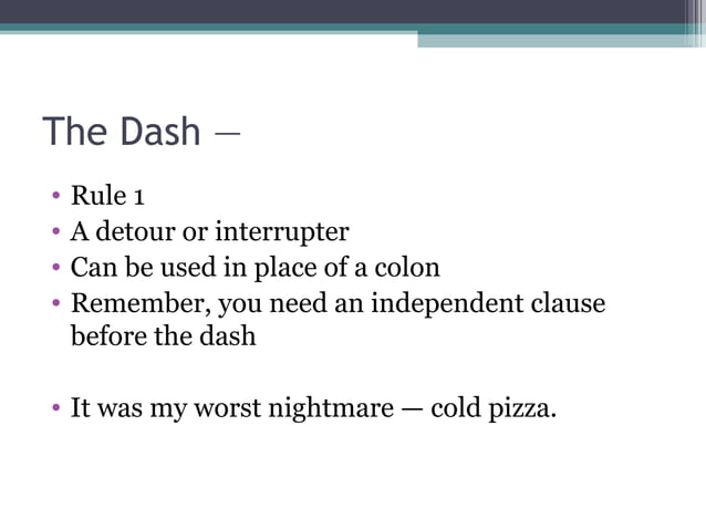 Punctuation Hyphen And Dash | PPT