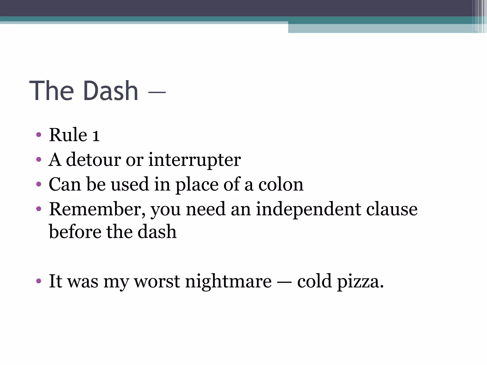 Punctuation Hyphen And Dash | PPT