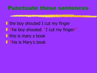 Punctuation | PPT